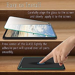 HPTech (2-Pack) Compatible for Moto G Power 2021 Tempered Glass Screen Protector, 9H Hardness, Cutout Camera Hole, HD Clear Case Friendly