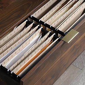 Sauder Clifford Place Credenza, For TV's up to 46", Grand Walnut finish