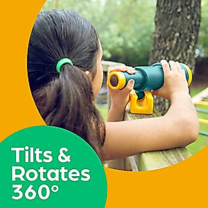 Jungle Gym Kingdom Playground Accessories - Pirate Ship Telescope for Kids - Plastic Attachment for Treehouse, Outdoor Playhouse, Playset, Backyard Swing Set (Green)