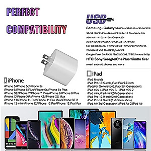 FANGBEN USB Wall Charger Block,4Pack USB Charger Plug Box Charging Cube Cell Phone Brick Compatible with iPhone Xr X Xs Xs Max SE 8 8 Plus 7 7 Plus 6 6s Plus 5 5S