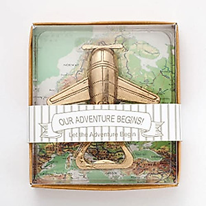 ARFUKA Bottle Opener Stainless Steel Airplane Shape Beer Bottle Opener Portable Beverage Soada Drinks Bottle Opener Home Kitchen Bar Tool Wedding Party Christmas Birthday Gift