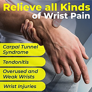 Sparthos Wrist Support Sleeves (Pair) – Medical Compression for Carpal Tunnel and Wrist Pain Relief – Wrist Brace for Men and Women (Medium, Midnight Black)