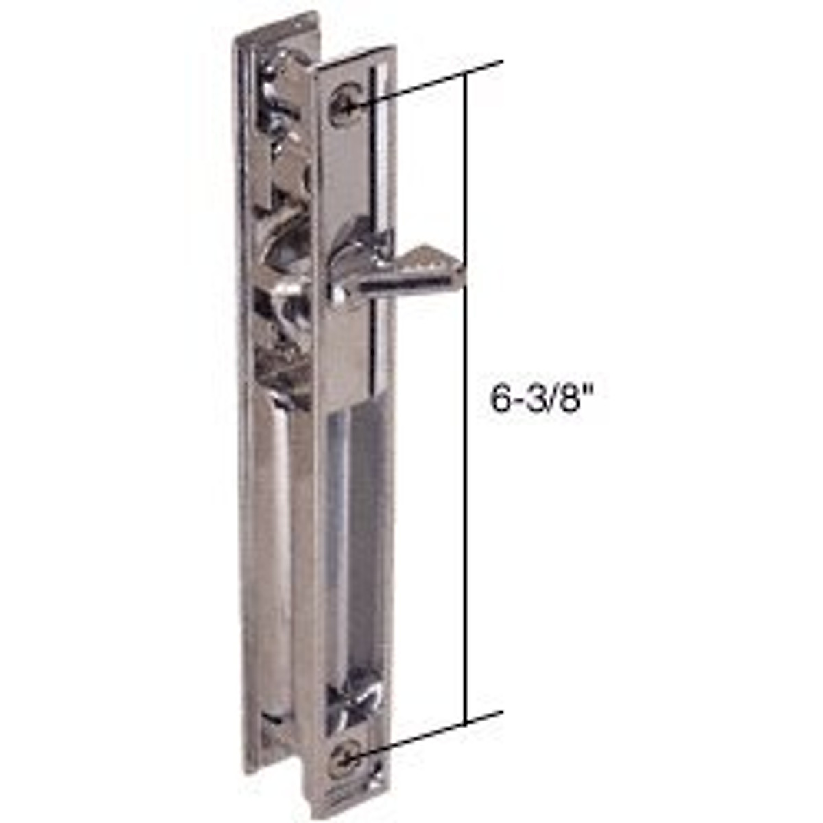C.R. LAURENCE C1086 CRL Chrome Handle Set With 6-3/8" Screw Holes for Miller (Mil-Dor)