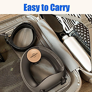 Cornesty Automatic Coffee Maker for Home 240ml Drip Coffee Brewer 1400W Mini Americano Coffee Machine, 185℉ Constant Temperature, Silent, Compatible with K-Cup Pods and Ground Coffee(Grey)