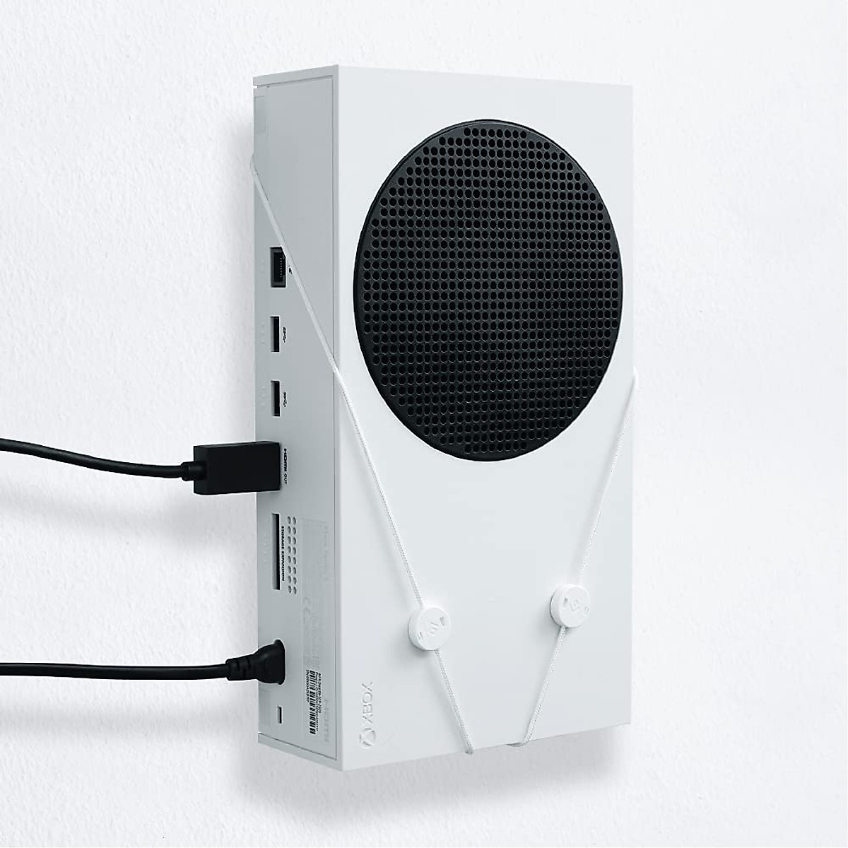 XBOX Series S Wall Mount Solution by FLOATING GRIP - Sleek Mounting Kit for Hanging XBOX Series S Gaming Console on the wall (Standard: Fits XBOX Series S, White)