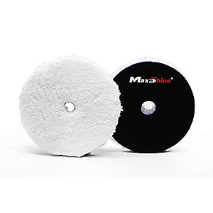 Maxshine Microfiber 5” Polishing Foam Pad for Cutting – Hook and Loop, for DA and Rotary Polishers, Ultra-Soft Microfiber pad