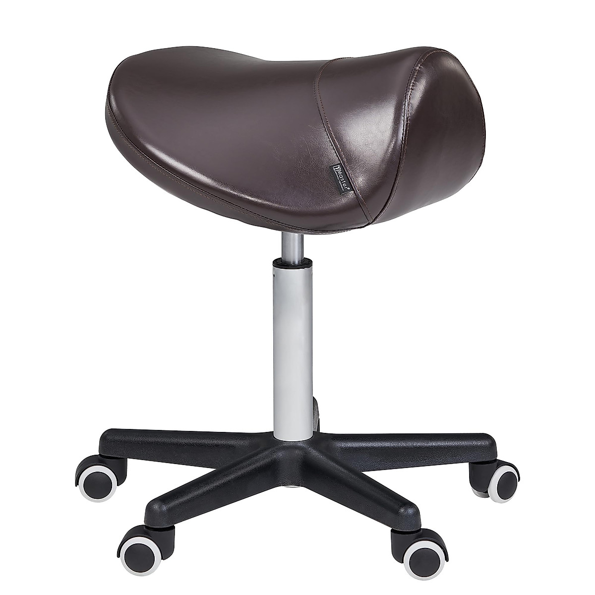 Master Massage Ergonomic Saddle Chair-Saddle Stool- Hydraulic Swivel Rolling Chair-Salon Clinical Tattoo Dentist Clinic Stool, Spas, Salons Stools, Workshop Office-Coffee