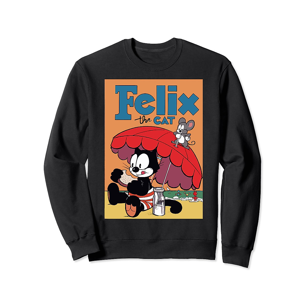 Felix The Cat & Mouse go to the Beach! Sweatshirt