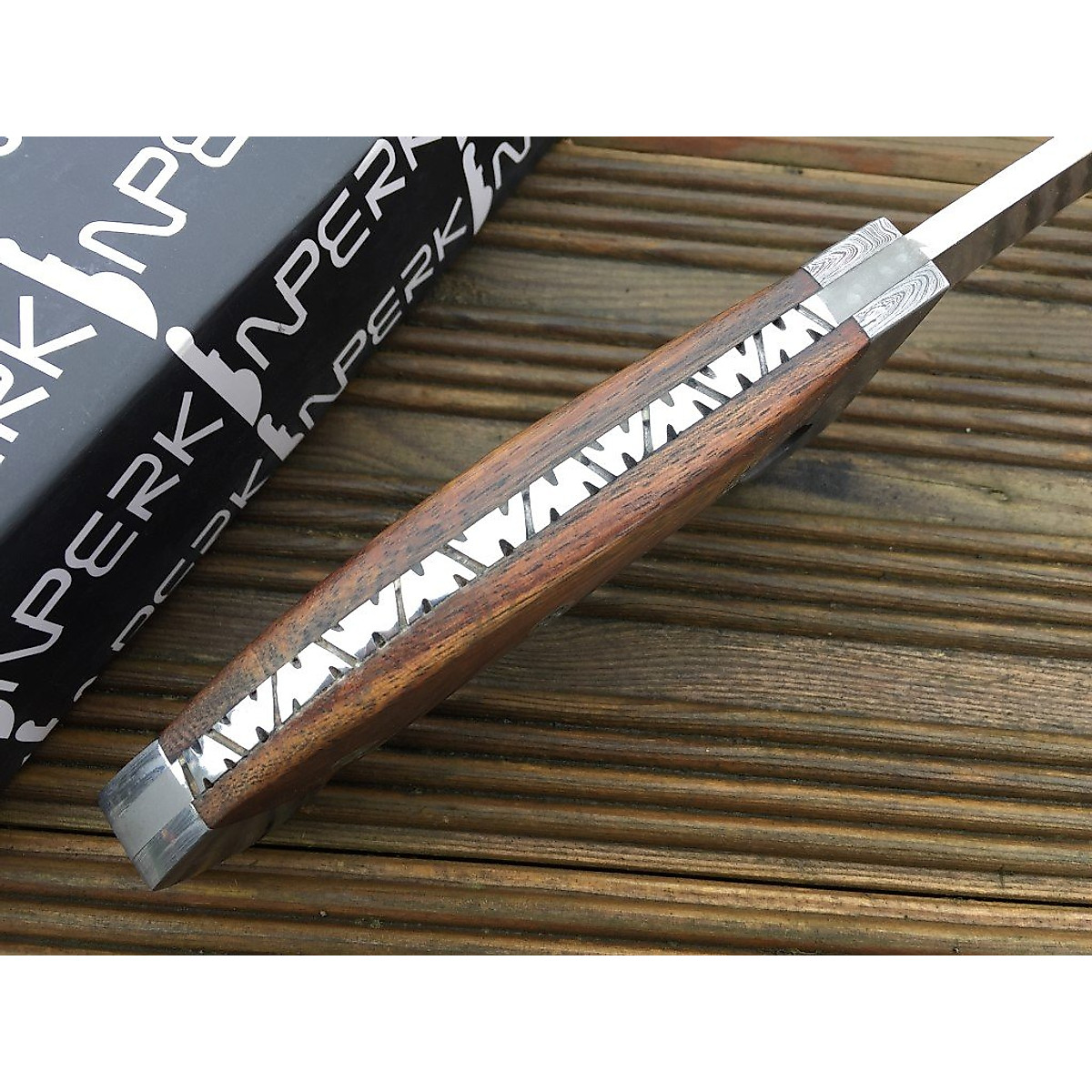 Perkin - Hunting Knife with Leather Sheath - D2 Steel Blade