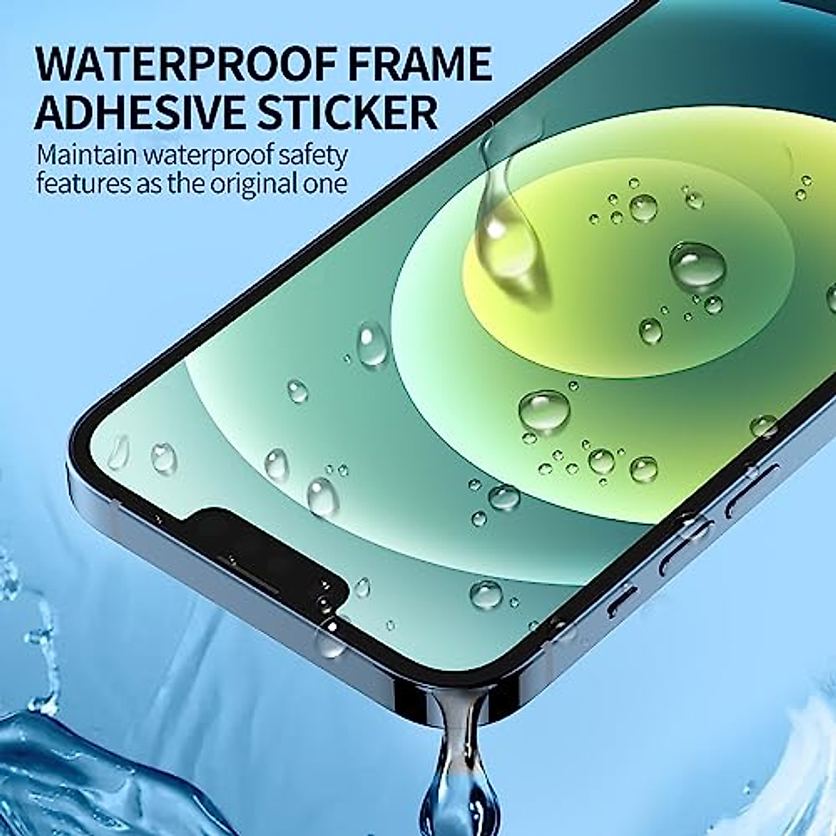 BetterDIY for iPhone 12/12pro Screen Replacement,FHD 6.1 inch 3D Touch LCD Screen Display Digitizer,Repair Tool Kits+Magnetic Screw Mats+Waterproof Frame Adhesive Sticker+Screen Tempered Protector