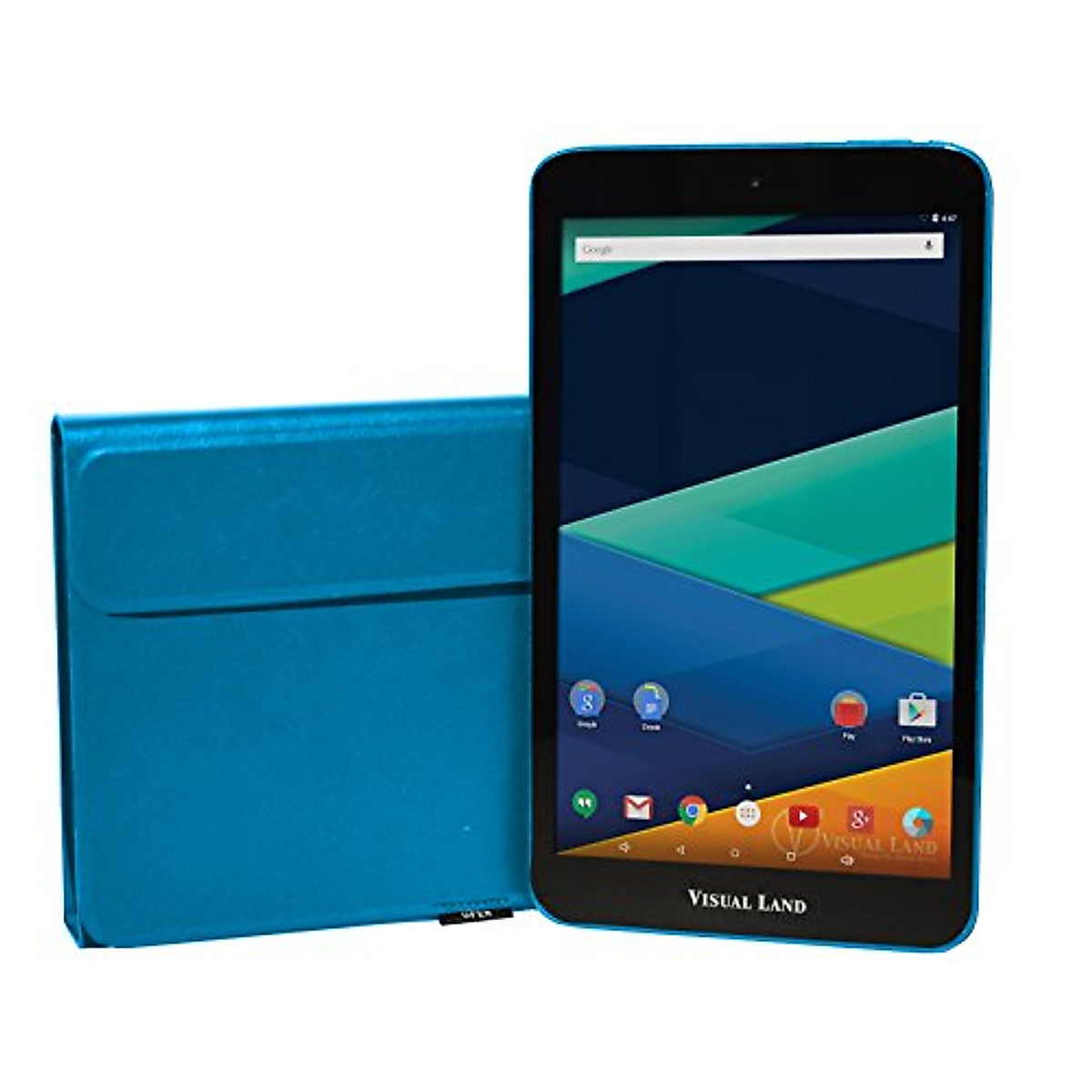 Prestige ELITE 8Qi - 8-inch IPS INTEL AtomX3 QuadCore 16GB Android 5.1 Lollipop Tablet with Keyboard Case included - Blue/Turquoise