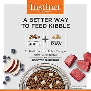 Instinct Raw Boost Grain Free Recipe with Real Beef Natural Dry Dog Food, 4 lb. Bag