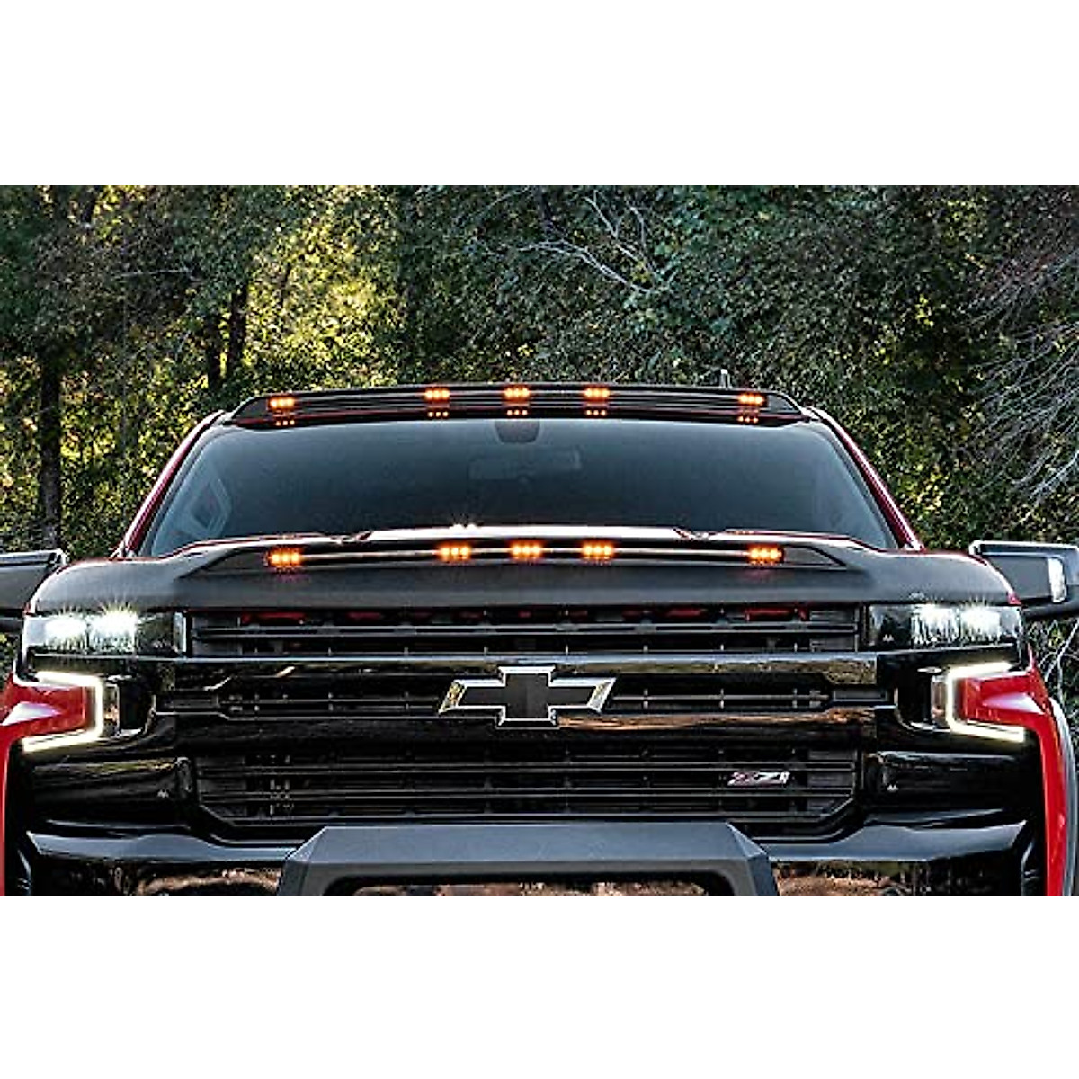 Auto Ventshade [AVS] Aerocab Marker Light | Fits 2022 - 2024 Chevrolet Silverado 1500, Color Match-Summit White | 698168-GAZ