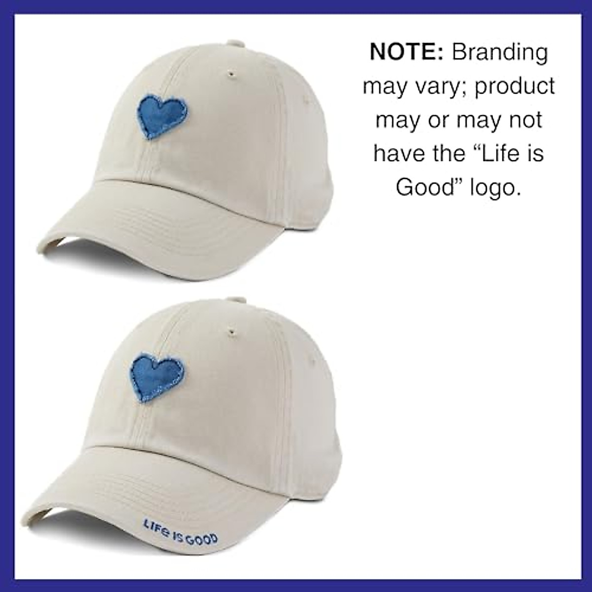 Life is Good. Tattered Chill Cap Heart-Bone
