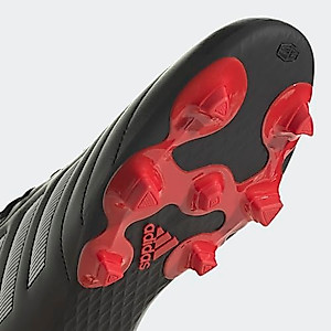 adidas Unisex Goletto Firm Ground Soccer Shoe, Core Black/White/Red, 7 US Men