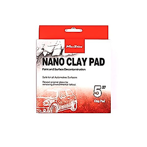Clay Bar Pad - Maxshine 5 Inch Mid Grade, Clay Bar Applicator, Single Synthetic Clay Bar Pad for DA Polisher and Rotary Polisher, Automotive Clay Bar Pad for Car Detailing, Clay Bars Auto Detailing