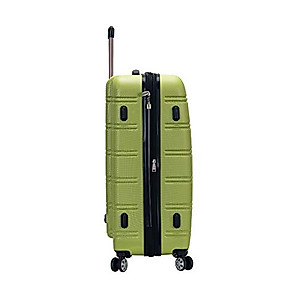 Rockland Melbourne Hardside Expandable Spinner Wheel Luggage, Lime, 2-Piece Set (20/28)