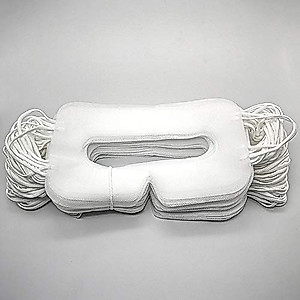 YinQin 100PCS Disposable VR Mask Universal Cover Mask for VR Mask Cover Sanitary VR Mask, VR Mask Rift, VR Eye Cover Pad, White