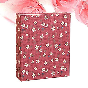 Garneck Baby Photo Album 4 x 6“,Photobook Album Family Album Floral Design Photo Album 50 Pockets