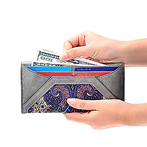 XEYOU Women's Card Wallet Envelope Style Credit Card Holder Cute Cash Wallet for Ladies