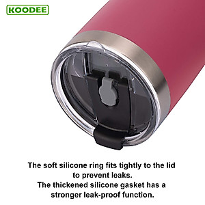 3 Pack Replacement Rubber Gasket Seal Ring for 20 oz Insulated Stainless Steel Tumbler Lids fit for Yeti, Ozark, Beast, KOODEE, SUNWILL, Umite Chef, BPA Free (3 Pack)