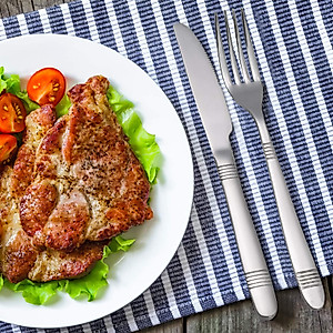 Callyne 40 Pieces Stainless Steel Flatware, Cutlery Set, Service for 8