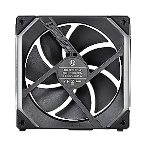 Lian Li UNI Fan SL140 Double Pack Black with Controller (ARGB 140mm LED PWM Daisy-Chain) (SL140-2 Black Cooler)