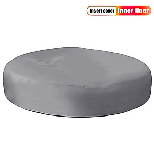 SXBCyan Round Waterproof Sofa Bed Inner Liner Cover Beanbag Pouf Insert Lining Case Cushion Pillowcase Wash Bag (Color : Waterproof Liner, Size : 45x30cm)