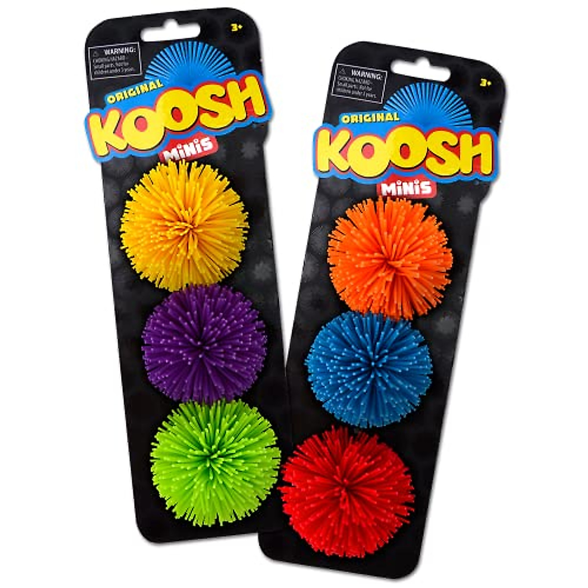 Koosh Minis 3-Pack - The Easy to Catch, Hard to Put Down Ball! - Fidget Toy - for Ages 3+ - Individual Colors May Vary