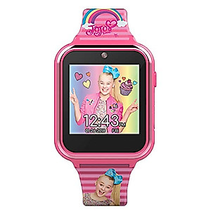 Accutime Kids Nickelodeon JoJo Siwa Educational Learning Touchscreen Smart Watch Toy for Girls, Boys, Toddlers - Selfie Cam, Learning Games, Alarm, Calculator, Pedometer & More (Model: JOJ4128AZ)