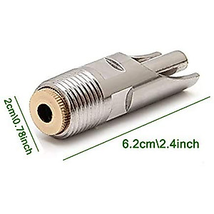 MIZORLIE Stainless Steel Pig Waterer,NPT 1/2" Automatic Pig Nipple Drinker Feeder Waterer(Pack of 5)