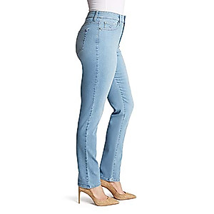 Gloria Vanderbilt Women's Amanda Classic High Rise Tapered Jean, Callisto, 8 Petite Short
