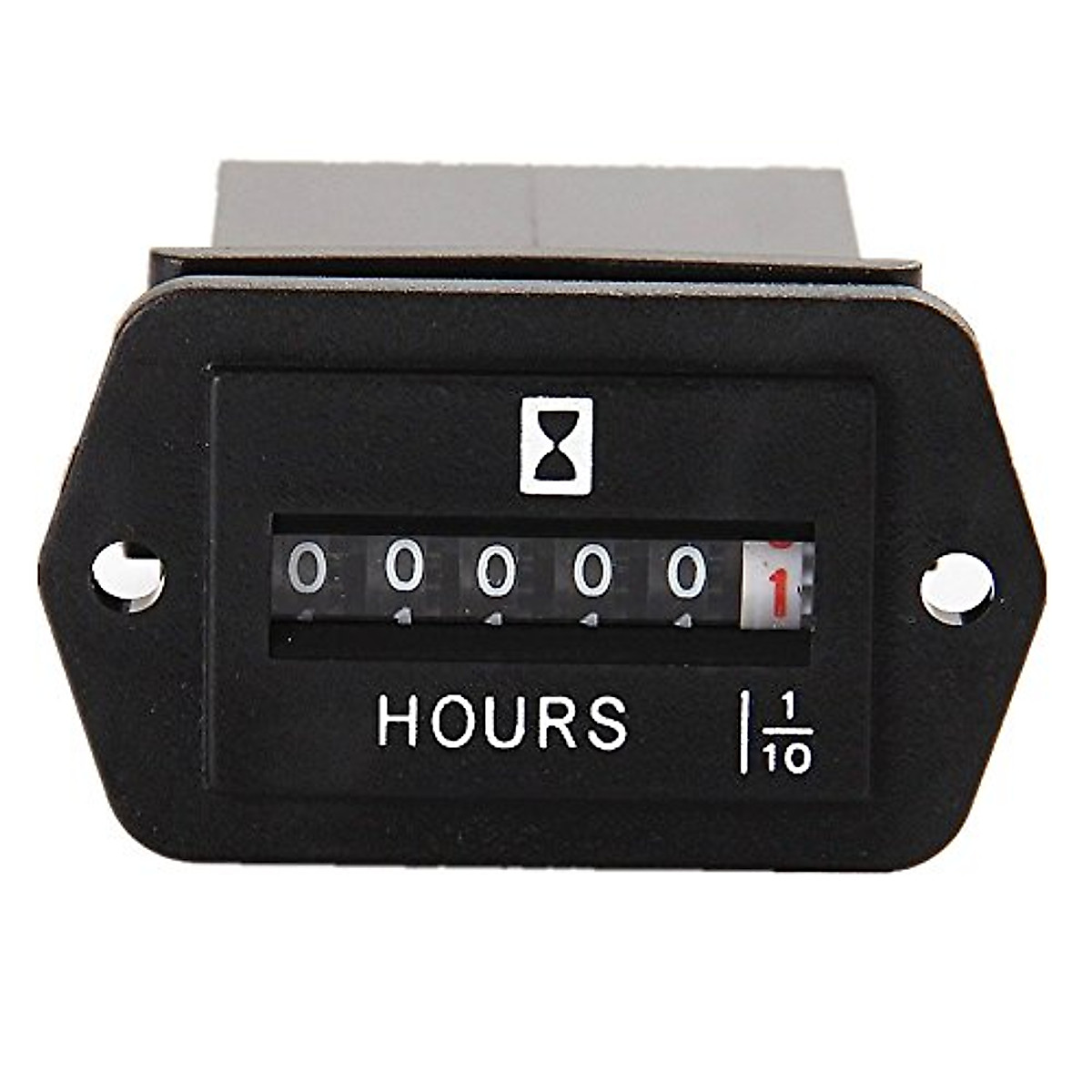 AIMILAR Mechanical Hour Meter AC 110V-250V for Small Engines, Boats, Generators and More - 6 Digit Display with Easy Installation and High Accuracy