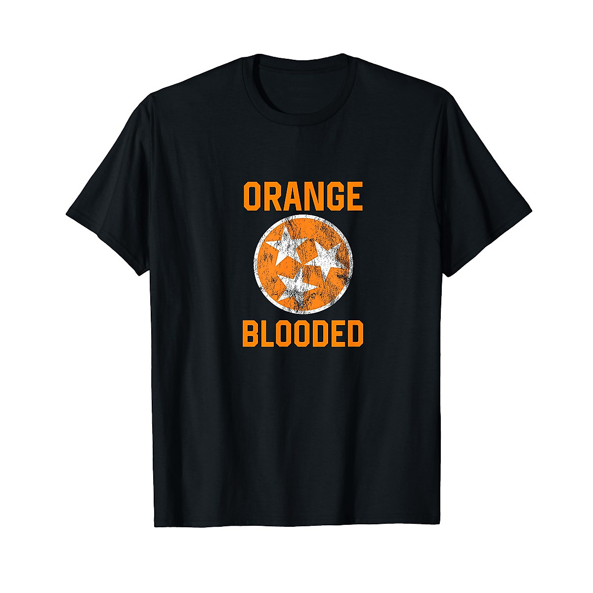 Tennessee Fan Orange Blooded Vol Sports Fan State Flag TN T-Shirt