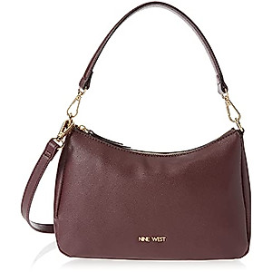 NINE WEST womens Rhea Shlder shoulder bag, Merlot, one size US
