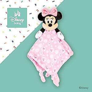 KIDS PREFERRED Disney Baby Minnie Mouse Plush Stuffed Animal Snuggler Lovey Security Blanket - Pink,13.18" x 13.18" x 3.62"