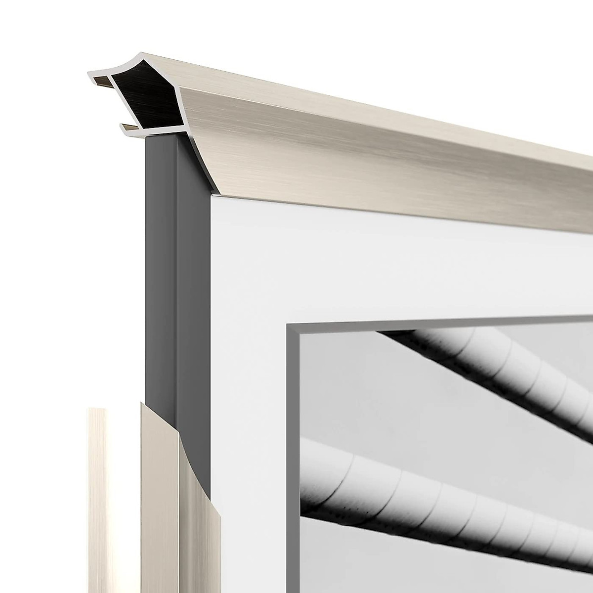 Frame My TV Deco TV Frames Alloy Prismatic - German Silver Bezel Compatible ONLY with Samsung The Frame TV (32", Fits 2021-2024 Frame TV)