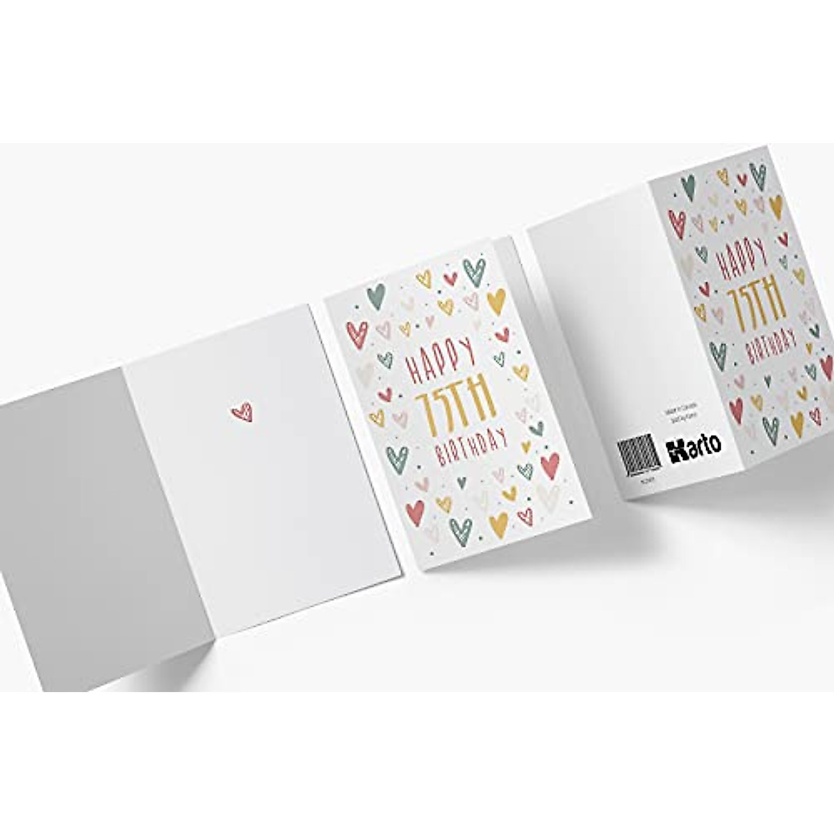 75th Birthday Card for Him Her - 75th Anniversary Card for Dad Mom - 75 Years Old Birthday Card for Brother Sister Friend - Happy 75th Birthday Card for Men Women | Karto – Heart Doodles