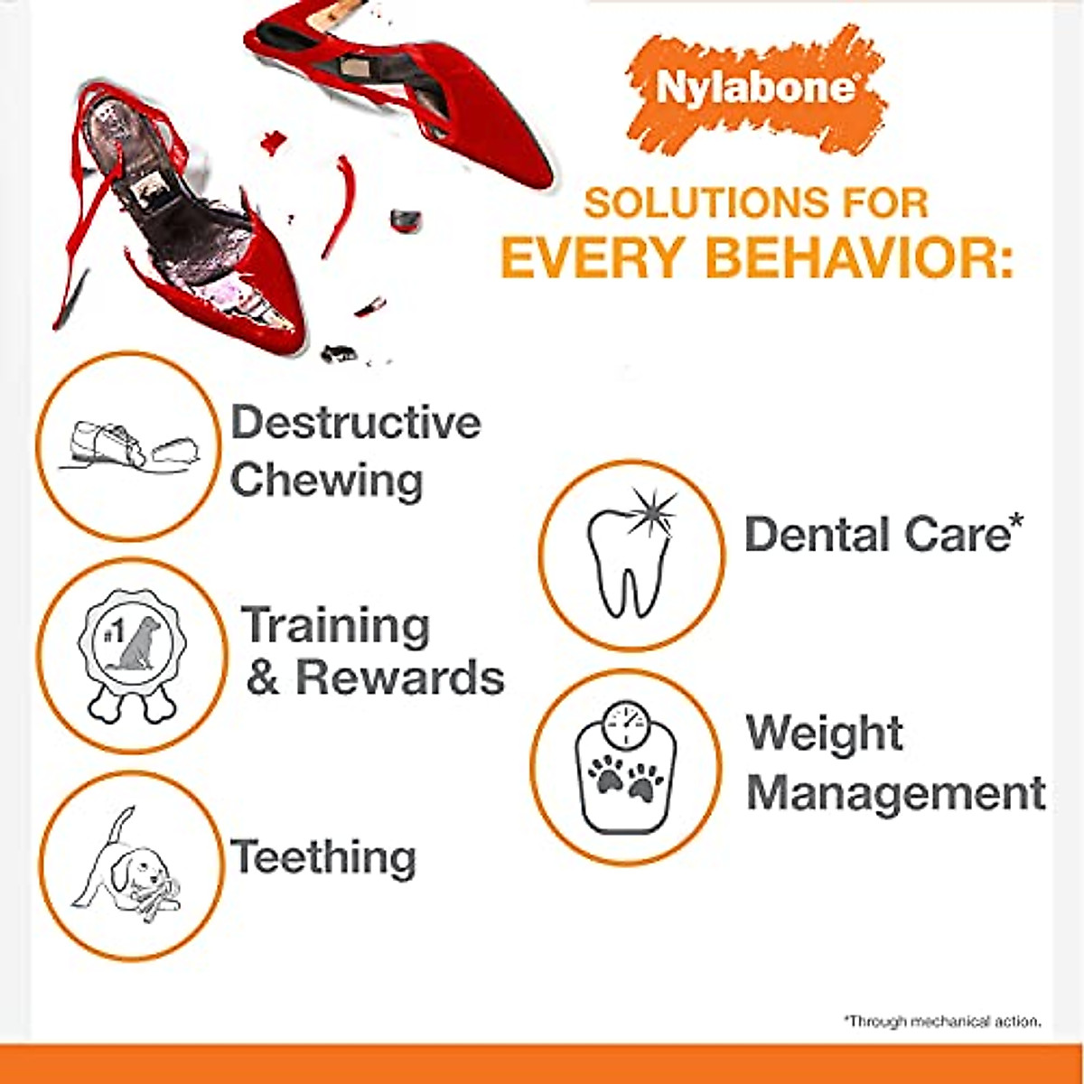 Nylabone Strong MAX Chew Cone Stuffable Chew Toy for Dogs MAX Cone Beef Medium/Wolf (1 Count)