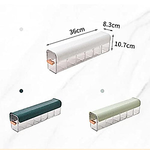 Closet Organizer, Wall mounted underwear storage box (LIGHT GREEN)