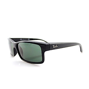 RB4151-601 Sunglasses Black w/Green Lens 59mm