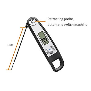 ThermalinX Digital Meat Thermometer for Cooking Grilling Kitchen Food Candy Instant Read Thermometer with Backlight and Magnet for Oil Deep Fry Grill BBQ Smoker