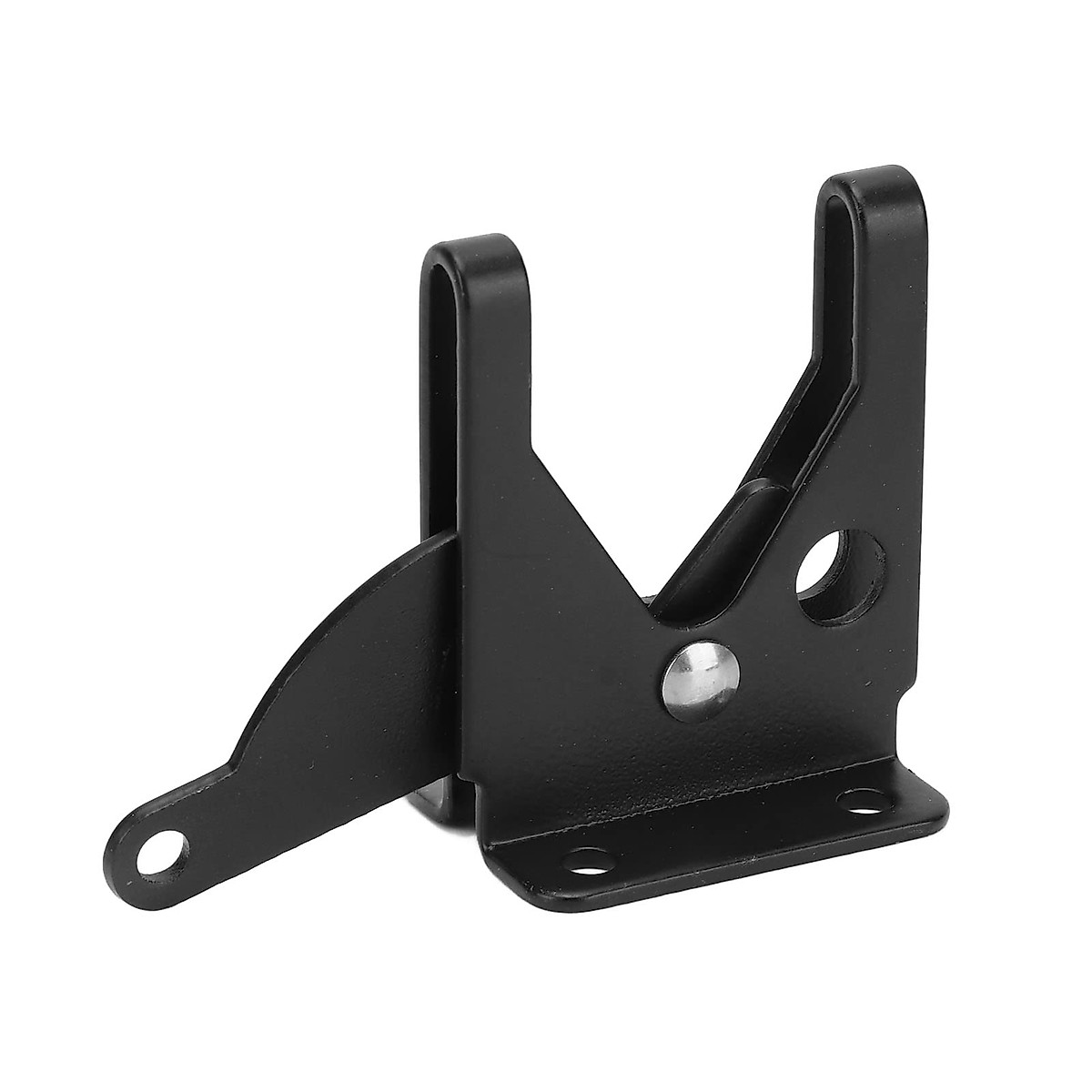 VTOSEN Black Door Locks Hasp Latch - Carbon Steel Security Padlock Clasp for Sheds, Closets, Lockers - Wood Fence Gate Latch, Door Hinge, Garden Door Lock