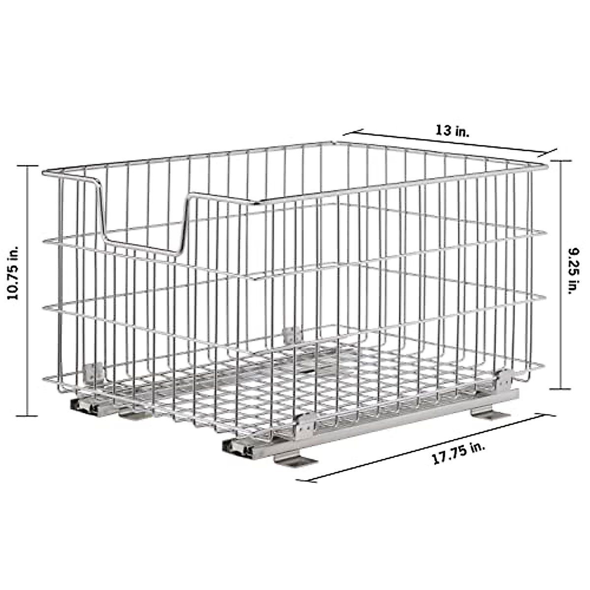 TRINITY Ecostorage Wire Basket with Slides