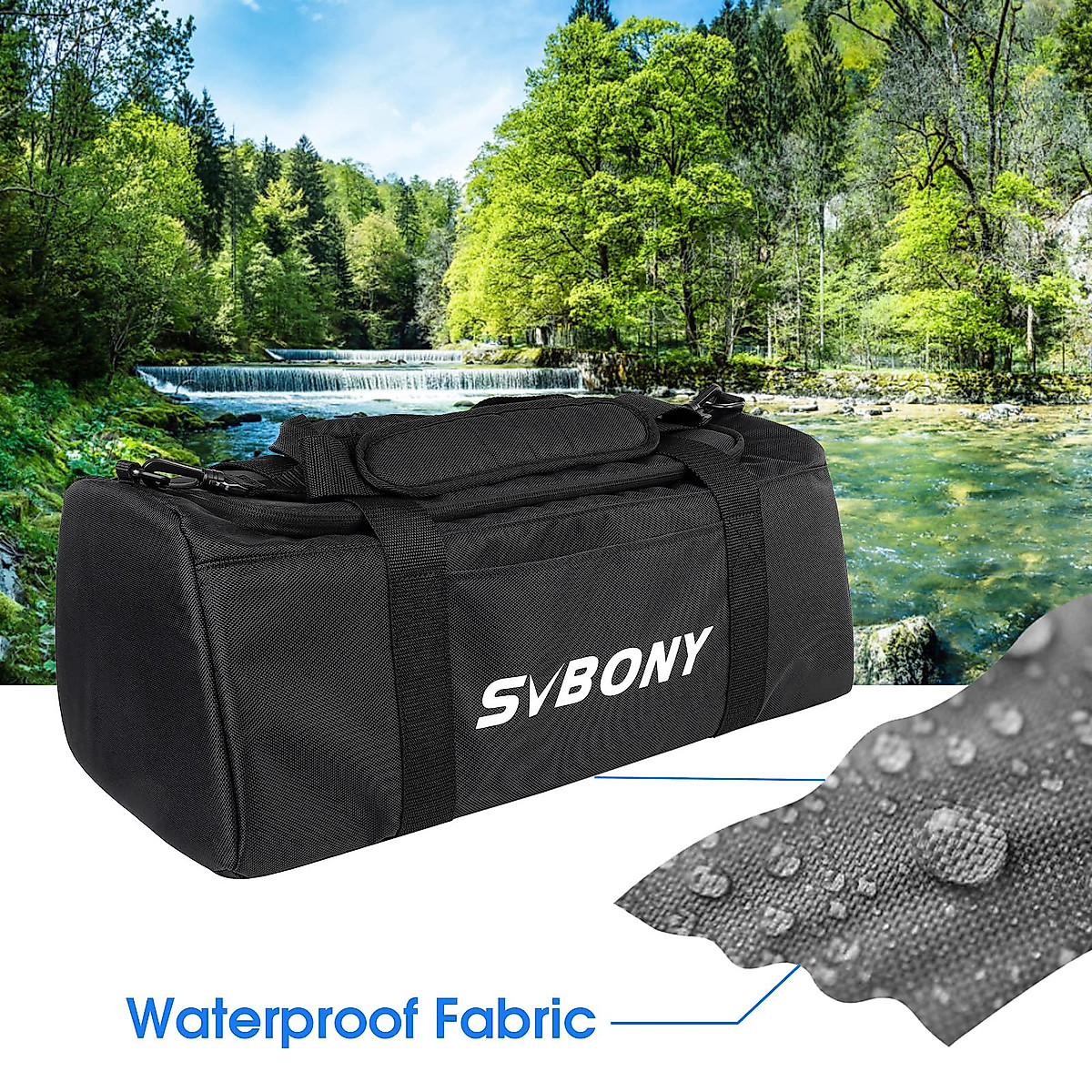 SVBONY SV212 Multipurpose Telescope Bag, Shock-Absorbing Telescope Case with Adjustable Shoulder Strap and Hand-Carry Strap for Optical Tubes Accessories