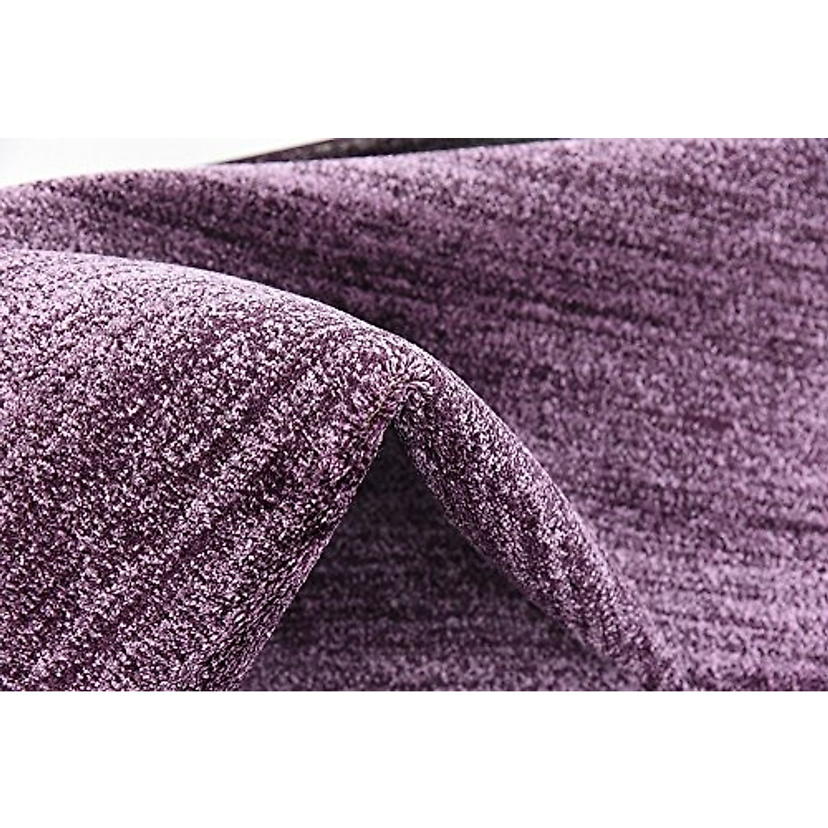 Unique Loom Del Mar Collection Area Rug-Transitional Inspired with Modern Contemporary Design, 6' 0 x 9' 0 Rectangular, Violet/Ivory