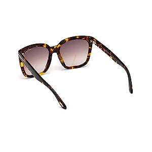 Tom Ford Sunglasses FT0502 SUNGLASS PANT AMARRA, Brown (Avana Scura/Marrone Grad), 55