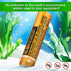 4 Pack HHR-55AAABU NI-MH Rechargeable Battery for Panasonic 1.2V 550mAh AAA Battery for Cordless Phones