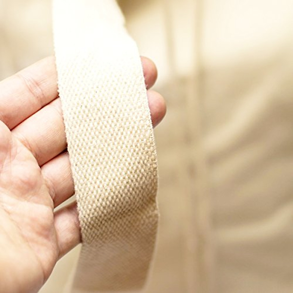 Laundry Bag with Drawstring Closure and Shoulder Straps Heavy Cotton Canvas - Large, Natural, Set of 1