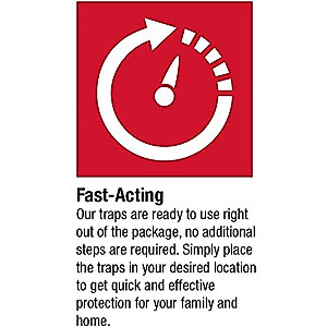 Cockroach Glue Trap by Catchmaster - 6 Count, Ready to Use Indoors. Spider Scorpion Insect Bug Trap Sticky Adhesive Long-Lasting Print Design Fold-able Poison-Free Non-Toxic - Made in The USA